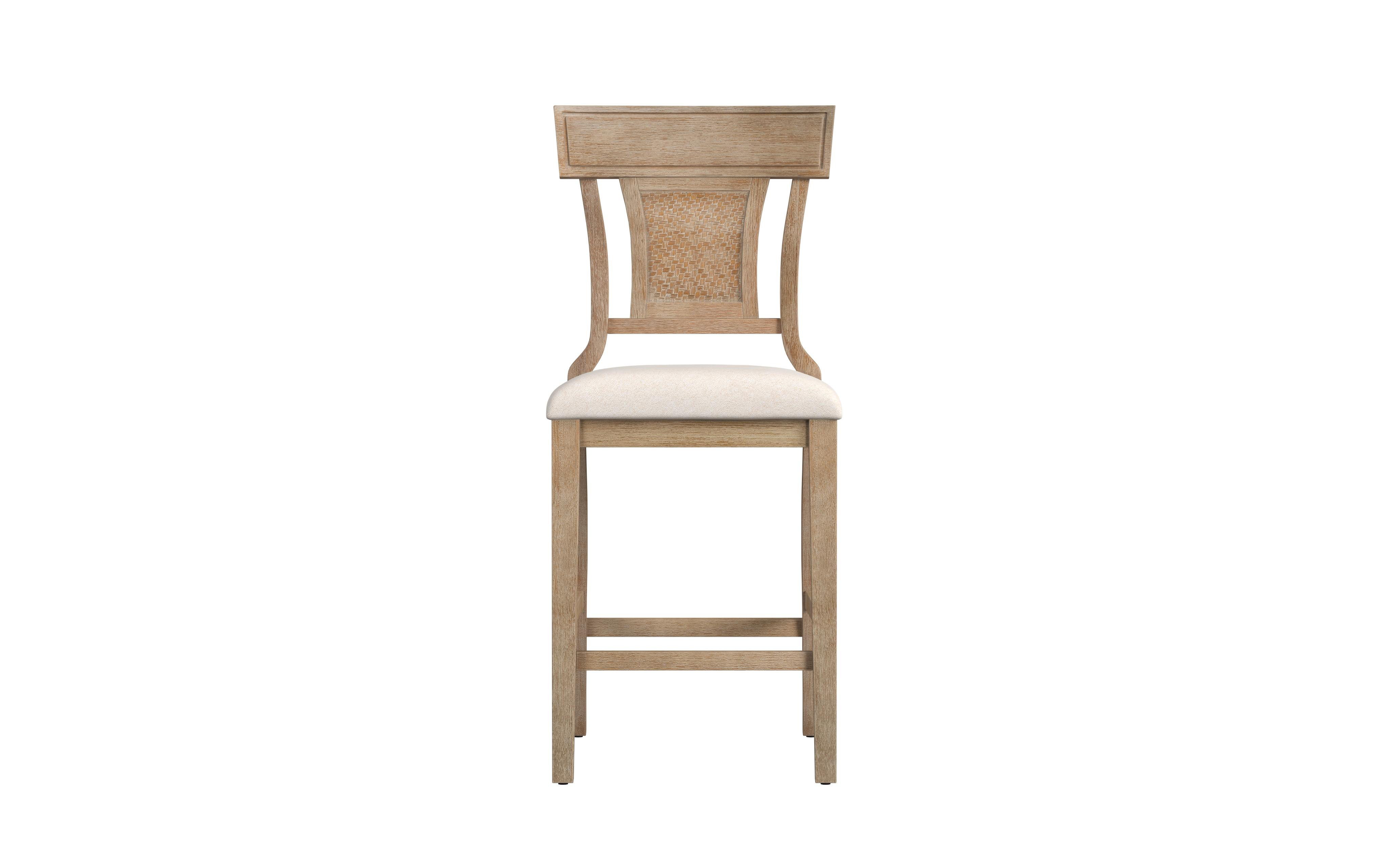Beachcrest Home™ Shamir Solid Wood Upholstered Bar & Counter Stool ...