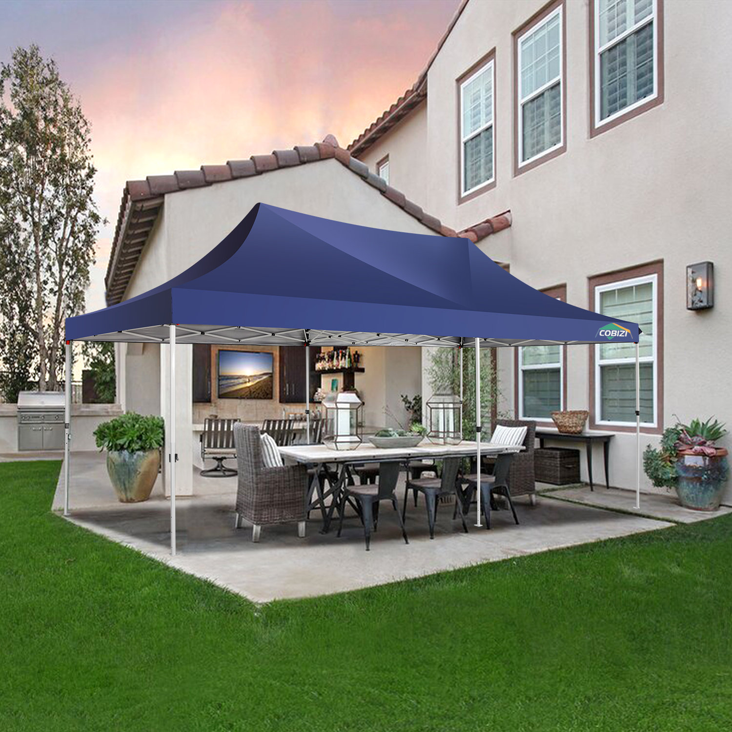 Cobizi 3×6m Gazebo Folding Gazebo Waterproof Stable Winterproof Party ...