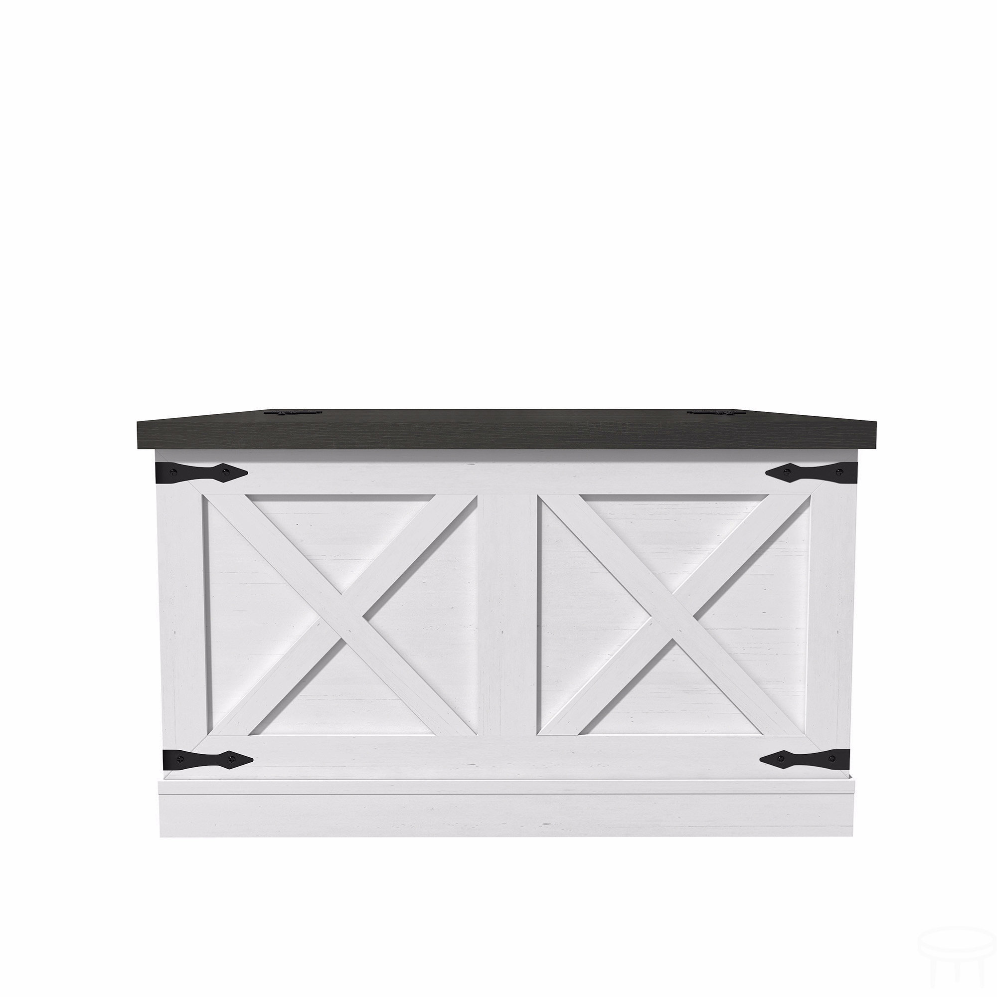 Ophelia & Co. Farmhouse Coffee Table, Square Wood Center Table With ...