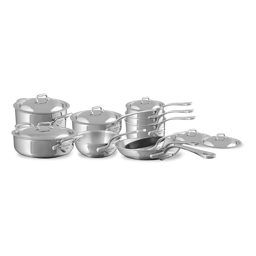 Mauviel M'COOK 5-Ply Cookware Set With Cast Stainless Steel Handles ...