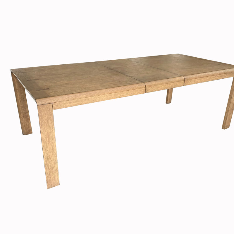 August Grove® Latte-Colored Dining Table with Leaf | Wayfair