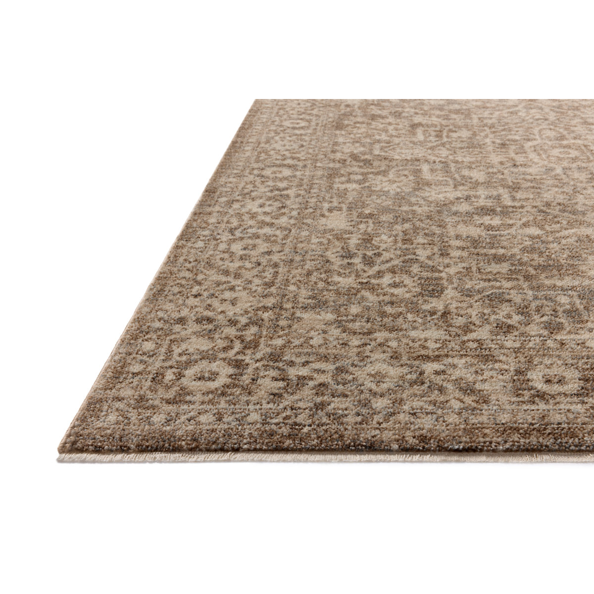 Bungalow Rose Allysan Dark Taupe / Natural Area Rug | Wayfair
