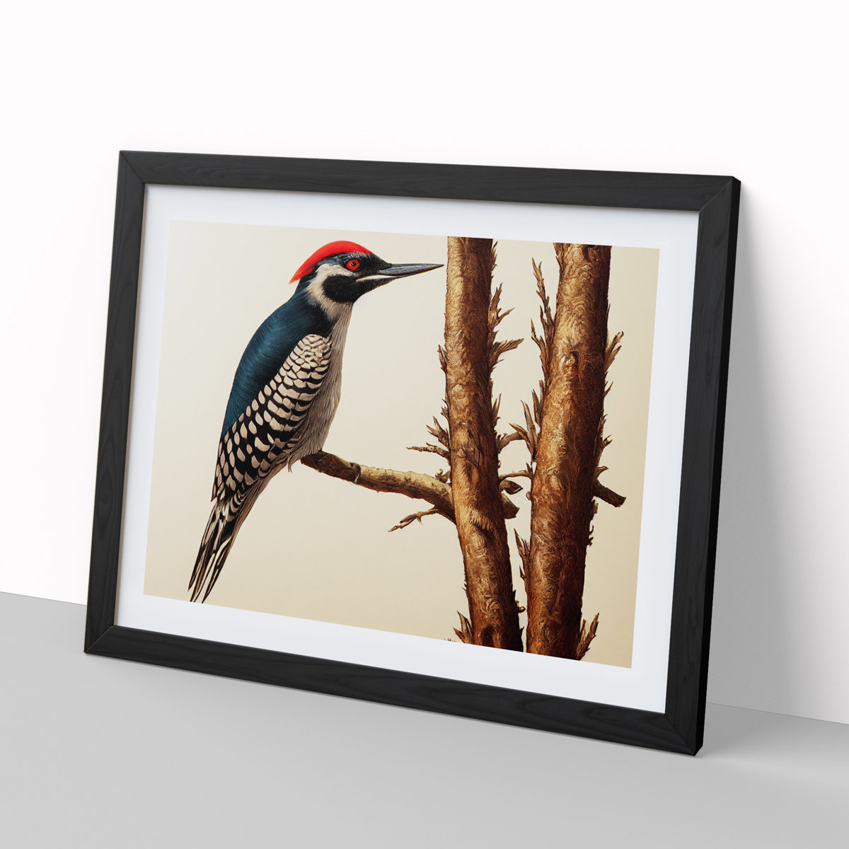 Marlow Home Co. Vintage Woodpecker Bird Art Vol.2 - Picture Frame ...