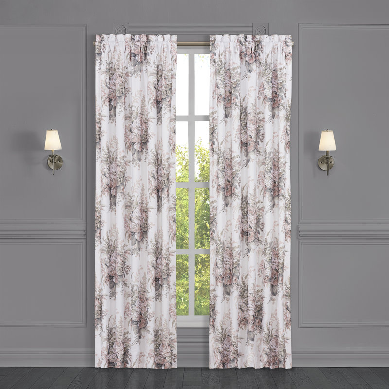 Royal Court Estelle Blush Curtain Panel Pair & Reviews | Wayfair