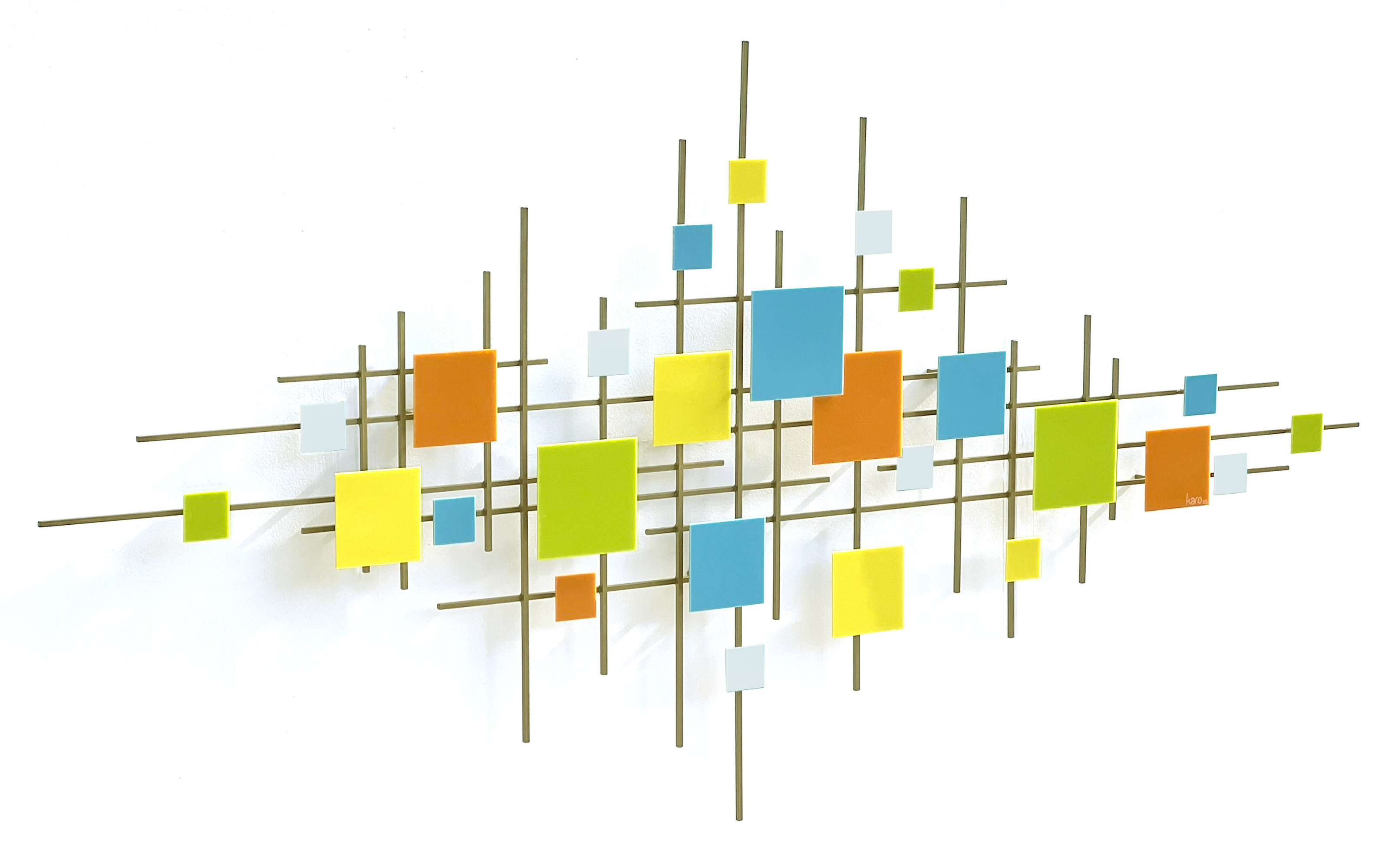 Karo Studio Linear MM Glass And Metal Wall Sculpture | Perigold