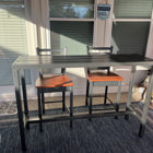 Latitude Run® Counter Height 36.97'' Iron Bar Table & Reviews | Wayfair