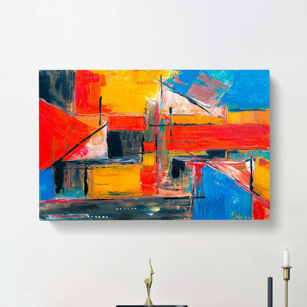 East Urban Home Abstract Art Painting Vol.388 by S.Johnson - Wrapped ...