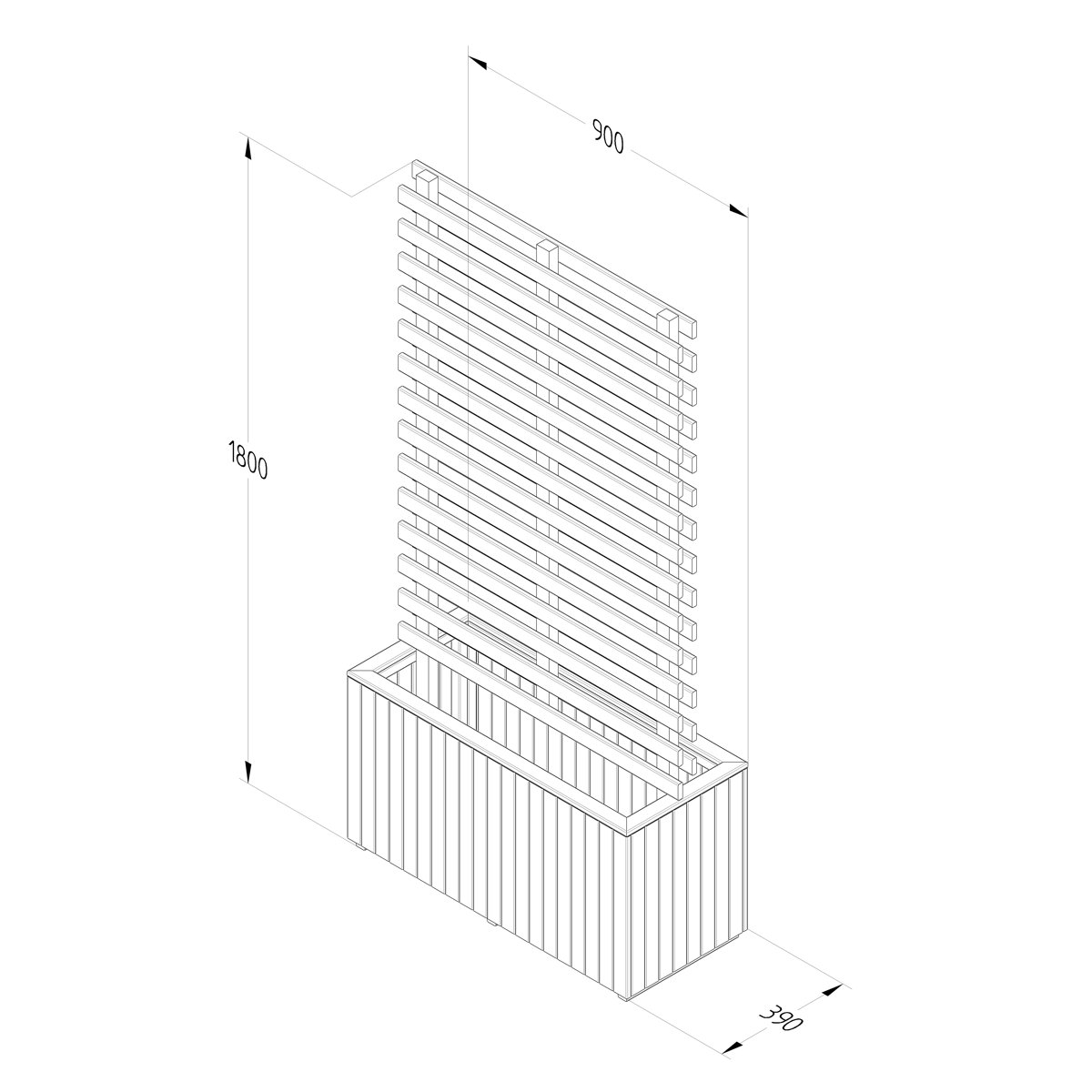 Forest Garden Living Screen Planter (Home Delivery) | Wayfair.co.uk