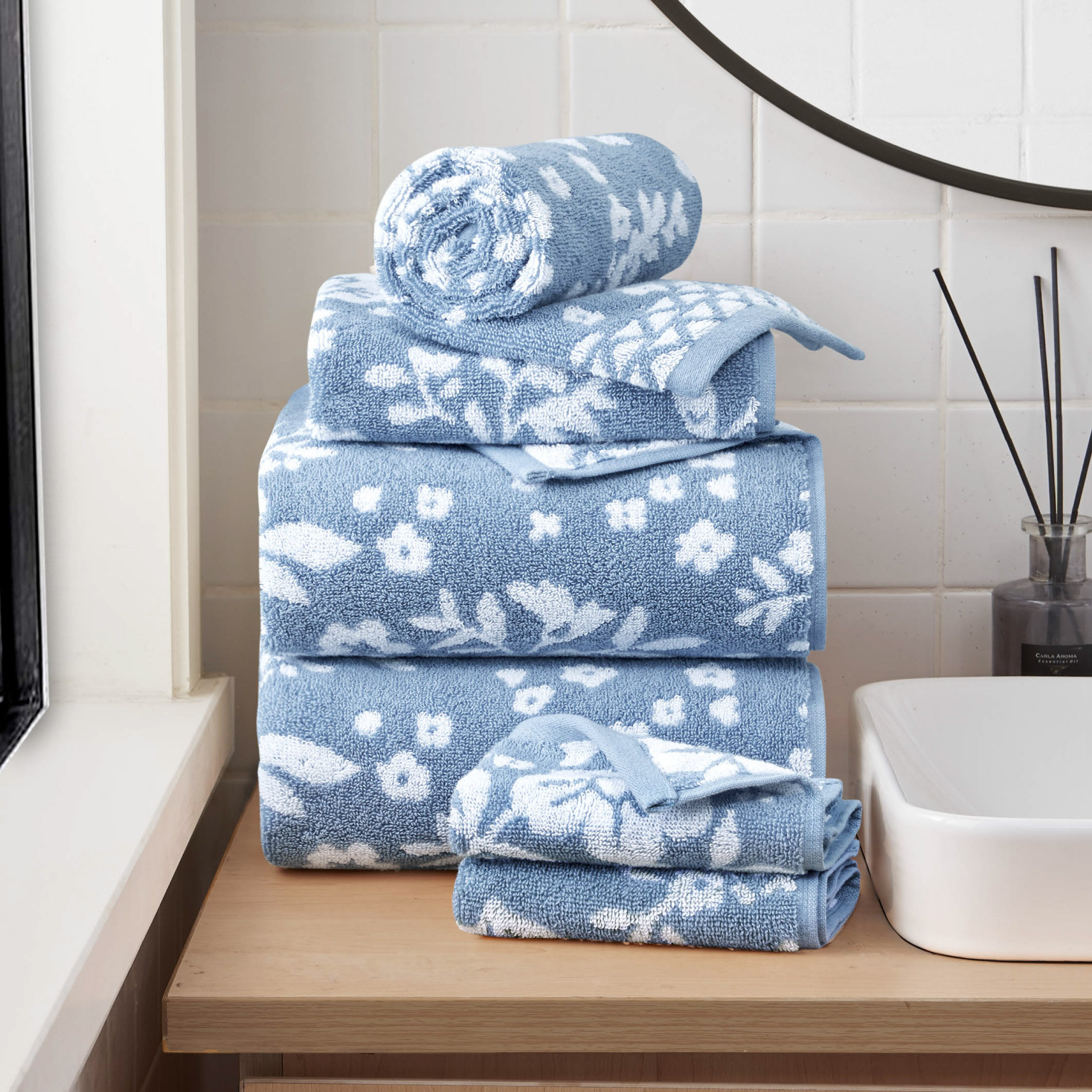 Lucky Brand Folk Floral Bath Towels 6-Piece & Reviews | Wayfair