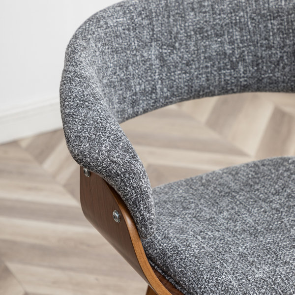 George Oliver Joeanne Swivel 26'' Linen Counter Stool & Reviews | Wayfair