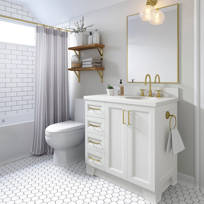 Tile & Top Dolly 36" Single Bathroom Vanity Base Only & Reviews | Wayfair