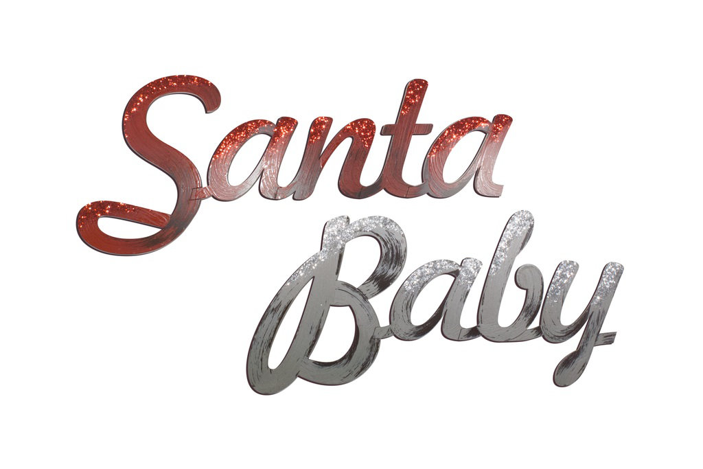 Letter2Word Santa Baby by Sally Dailey Textual Art | Wayfair