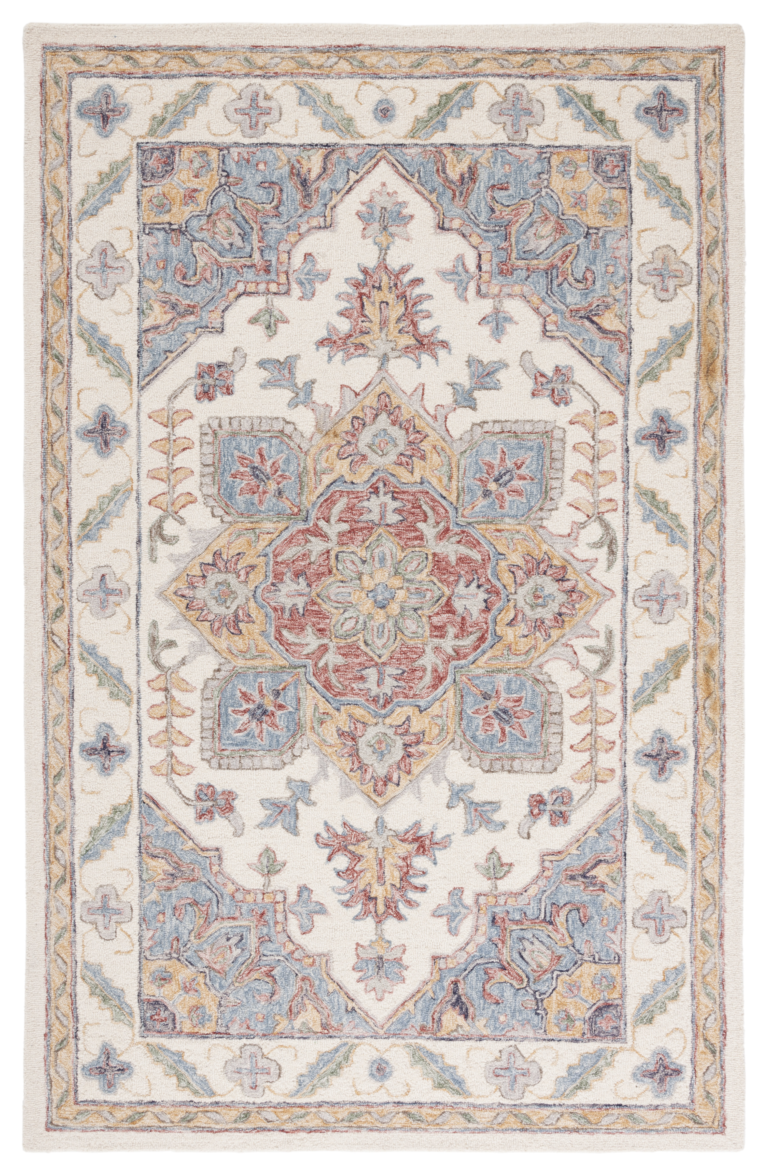 Canora Grey Eli-Phoenix Hand Tufted Wool/Cotton/Latex Oriental Rug in ...