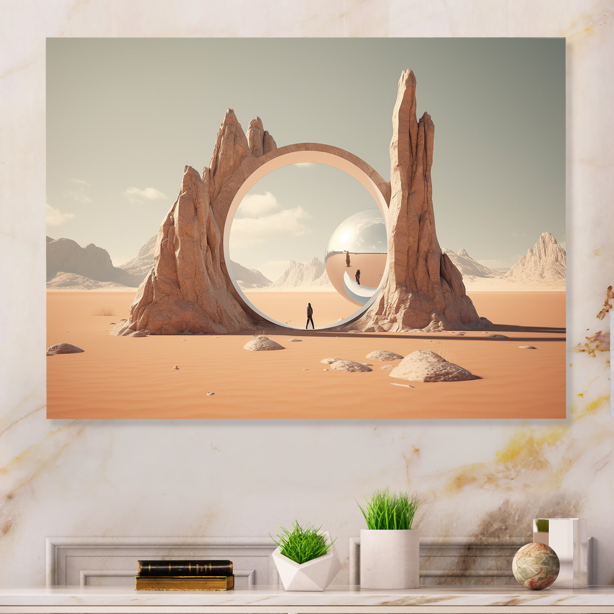 Lark Manor™ Surreal Gate Into Space IV - Surrealism Metal Wall Art ...