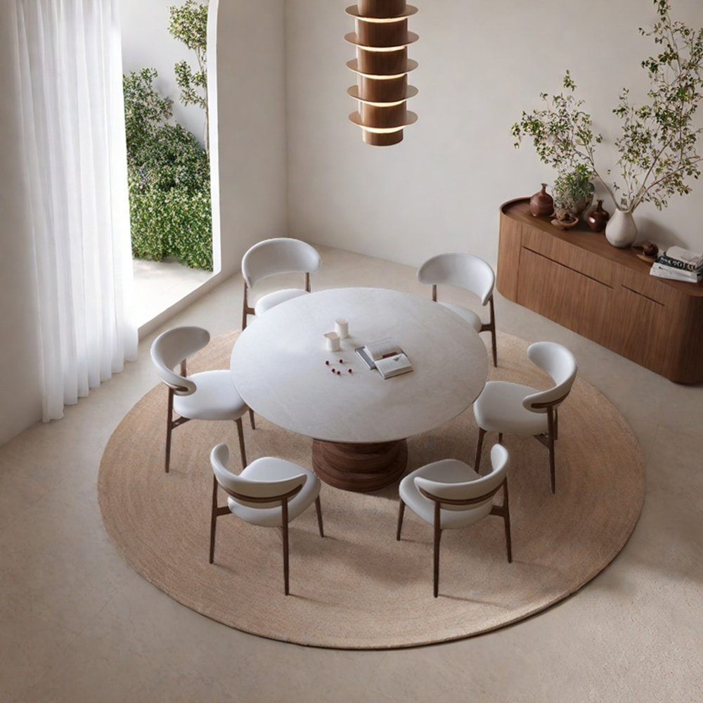 Sleek Surface Designs Round unique sintered stone set | Wayfair
