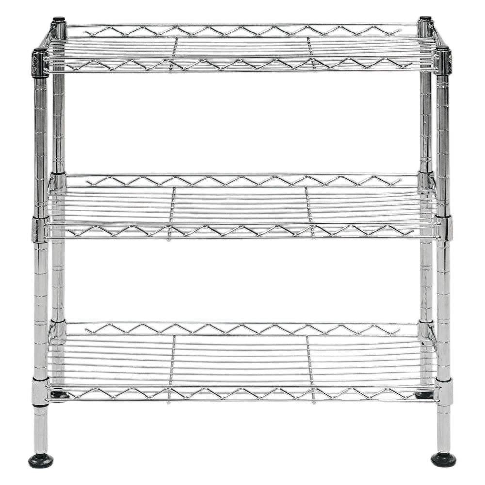 17 Stories 5-Tier Chrome Wire Shelving, Standard Duty - 18"D X 36"W X ...
