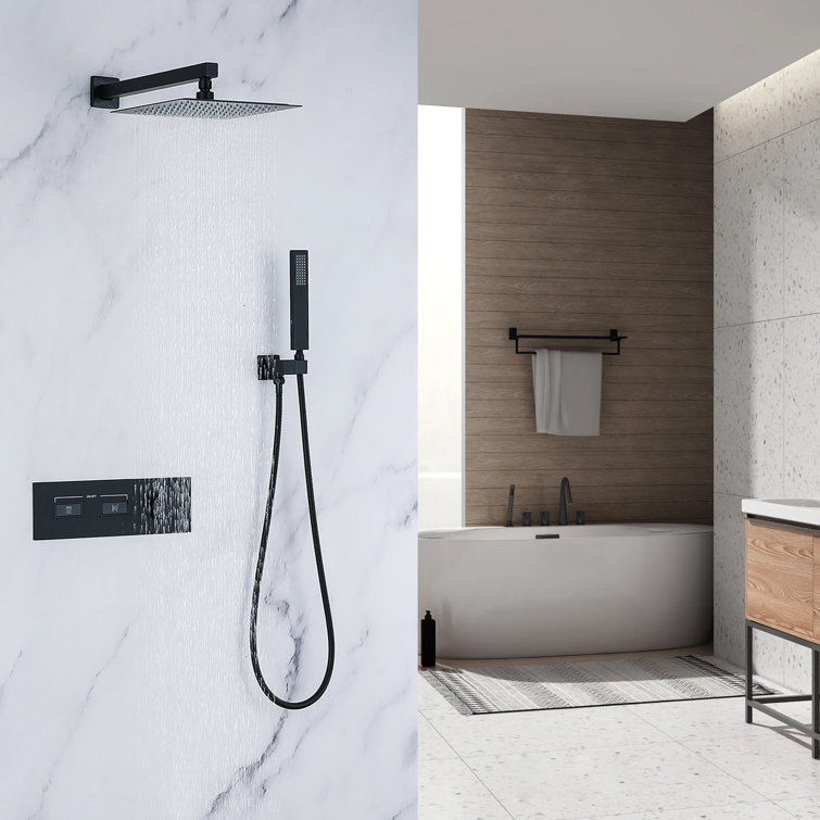 Selected Complete Shower System with Rough in-Valve - Wayfair Canada