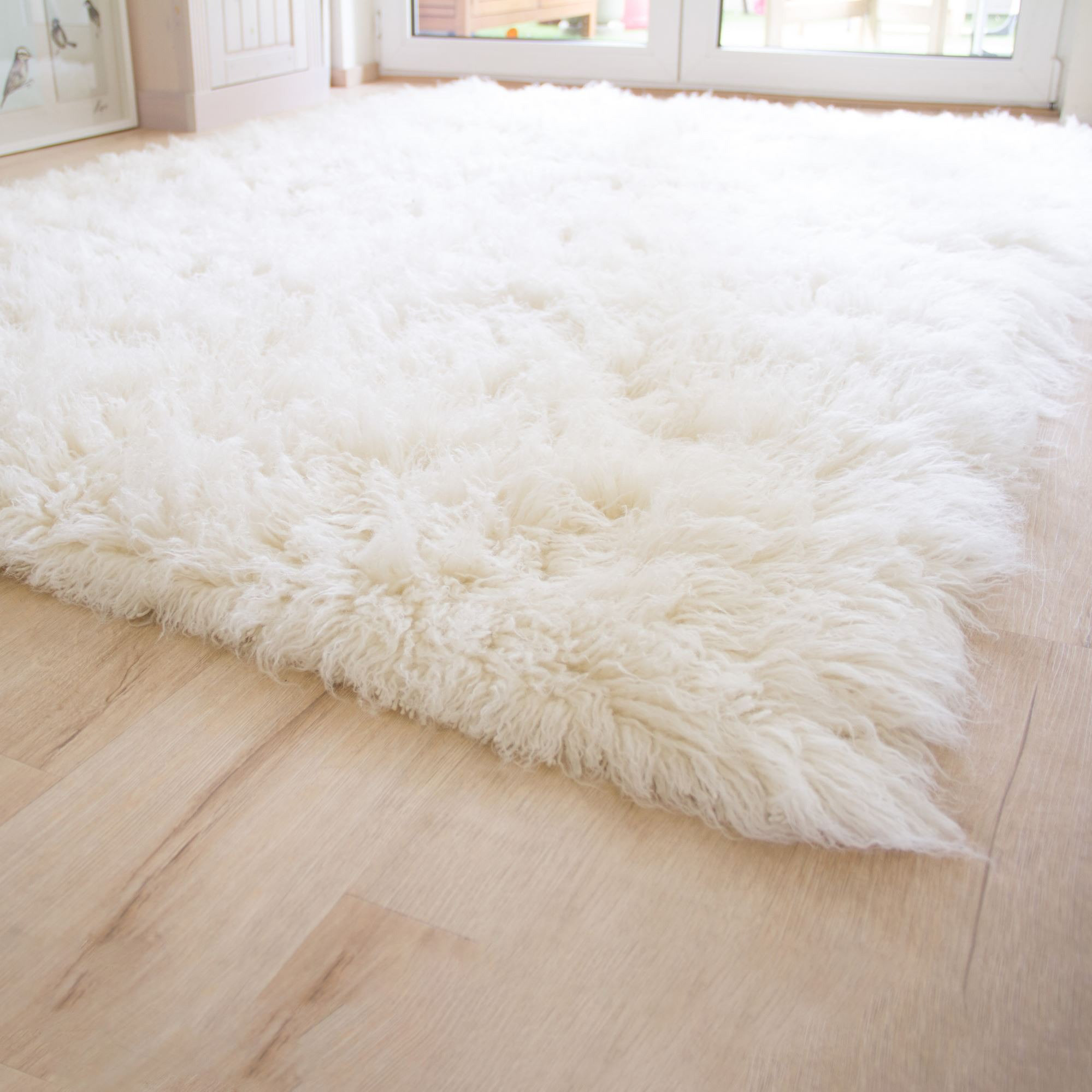 Isabelline Original Greek flokati Rug Sonia made of wool 2000 g/m² ...