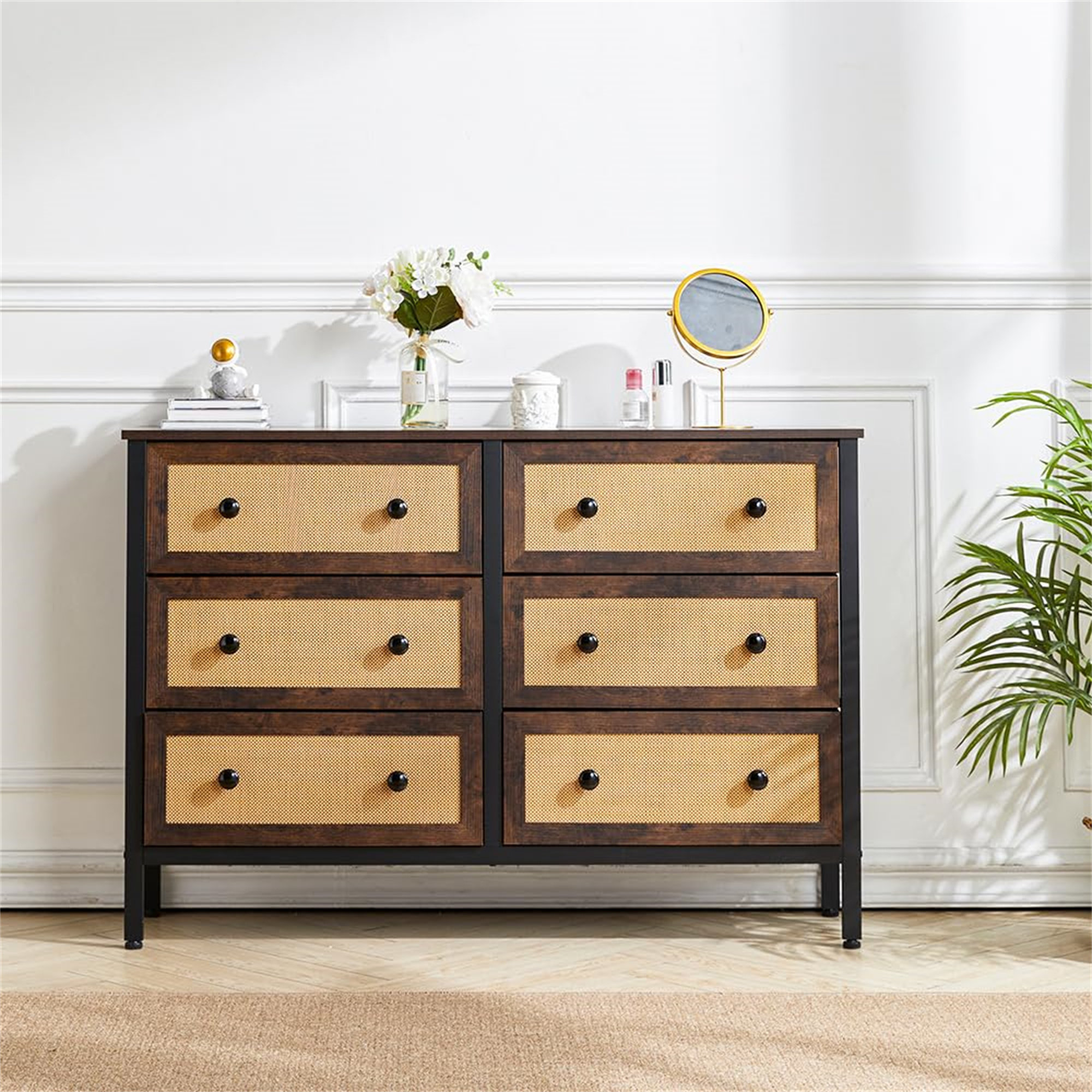 17 Stories Fabric Chest Of Drawers, 120L X 29.8W X 83H Cm | Wayfair.co.uk