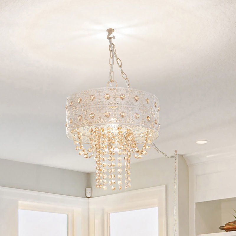 Willa Arlo™ Interiors 12.75"W Wedgeworth Champaign Jewels and White ...