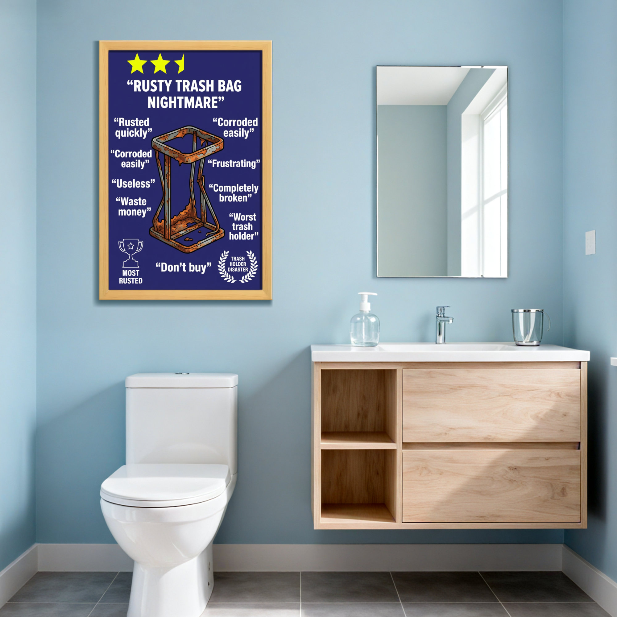 Wrought Studio™ Bath & Laundry Rusty Trash Bag Nightmare Review | Wayfair
