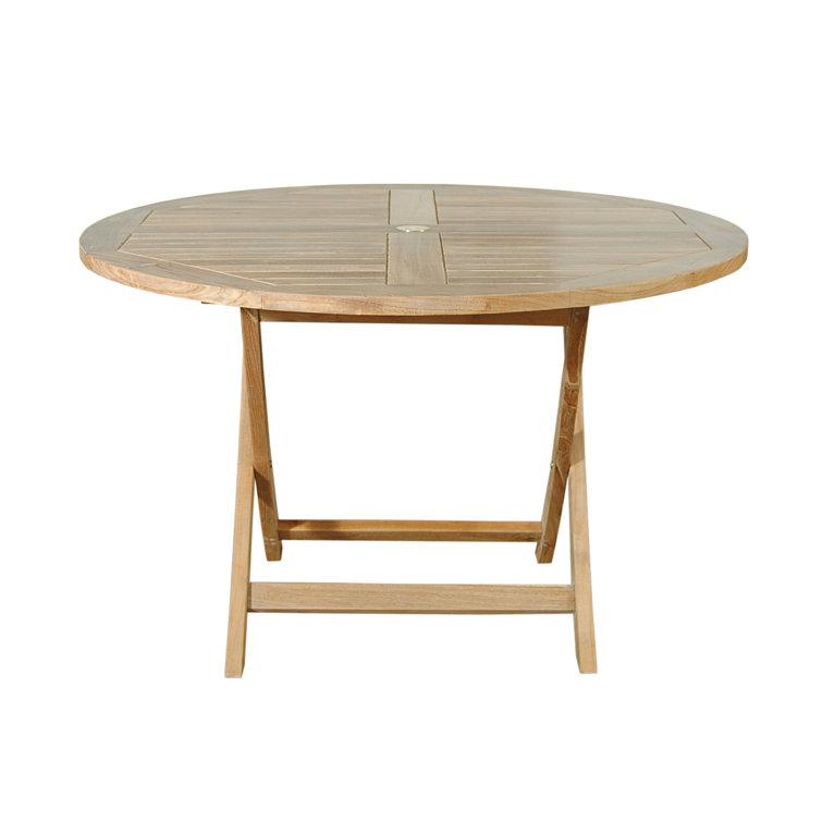Skyline Decor 47'' Solid Wood Round Folding Table | Wayfair
