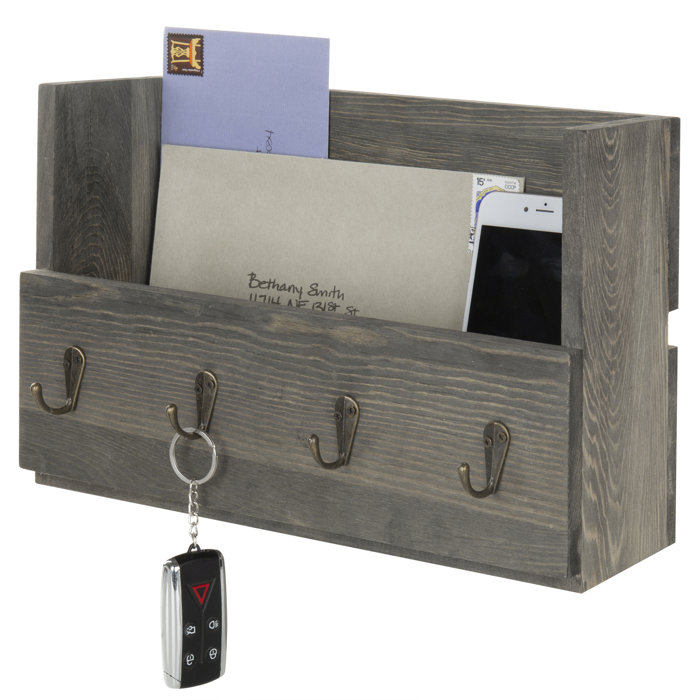 Gracie Oaks Willshire Solid Wood Wall Organizer & Reviews | Wayfair