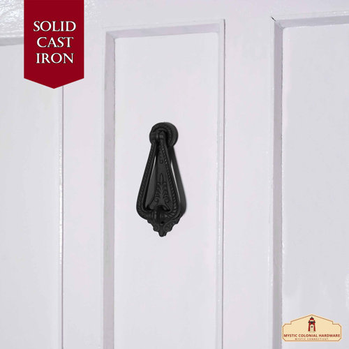 Mystic Colonial Hardware Sakega Black Cast Iron Georgian Twist Door ...