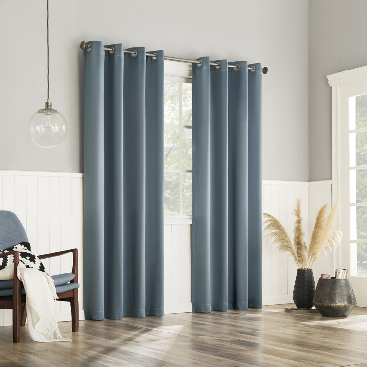 Hokku Designs Gheorghi Magnetic Closure Room Darkening Grommet Curtain ...