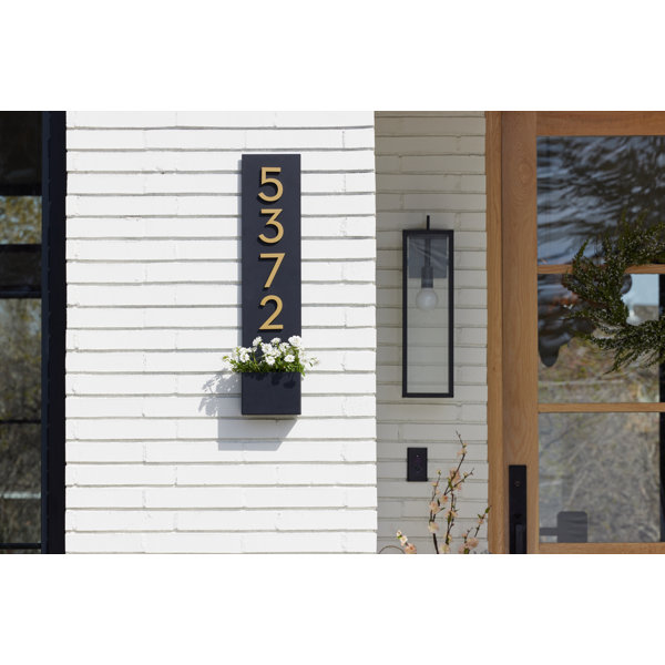 Post & Porch Standing Tall Wall Address Plaque & Reviews | Wayfair