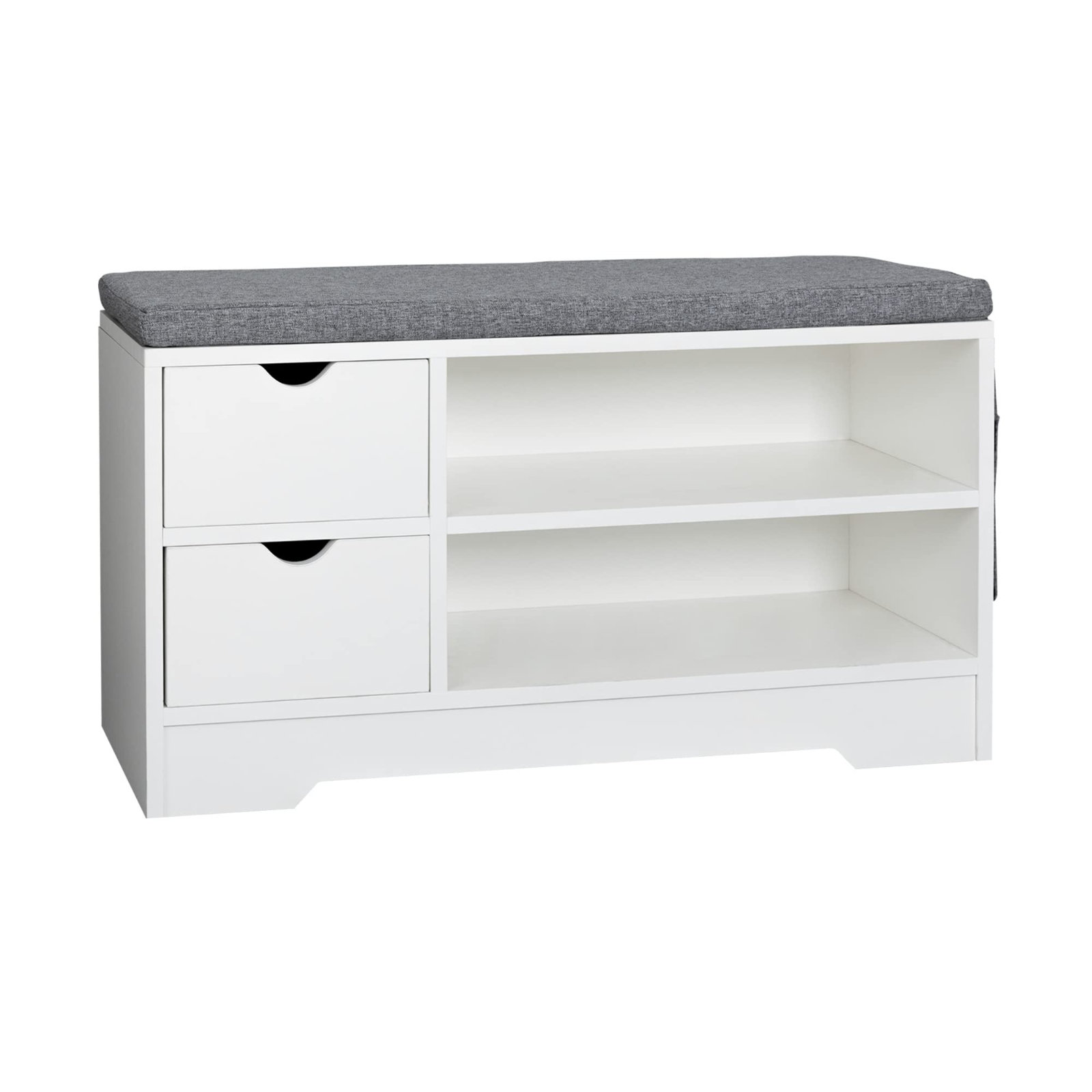 Hokku Designs Entryway Shoe Bench With Cushion And Storage | Wayfair