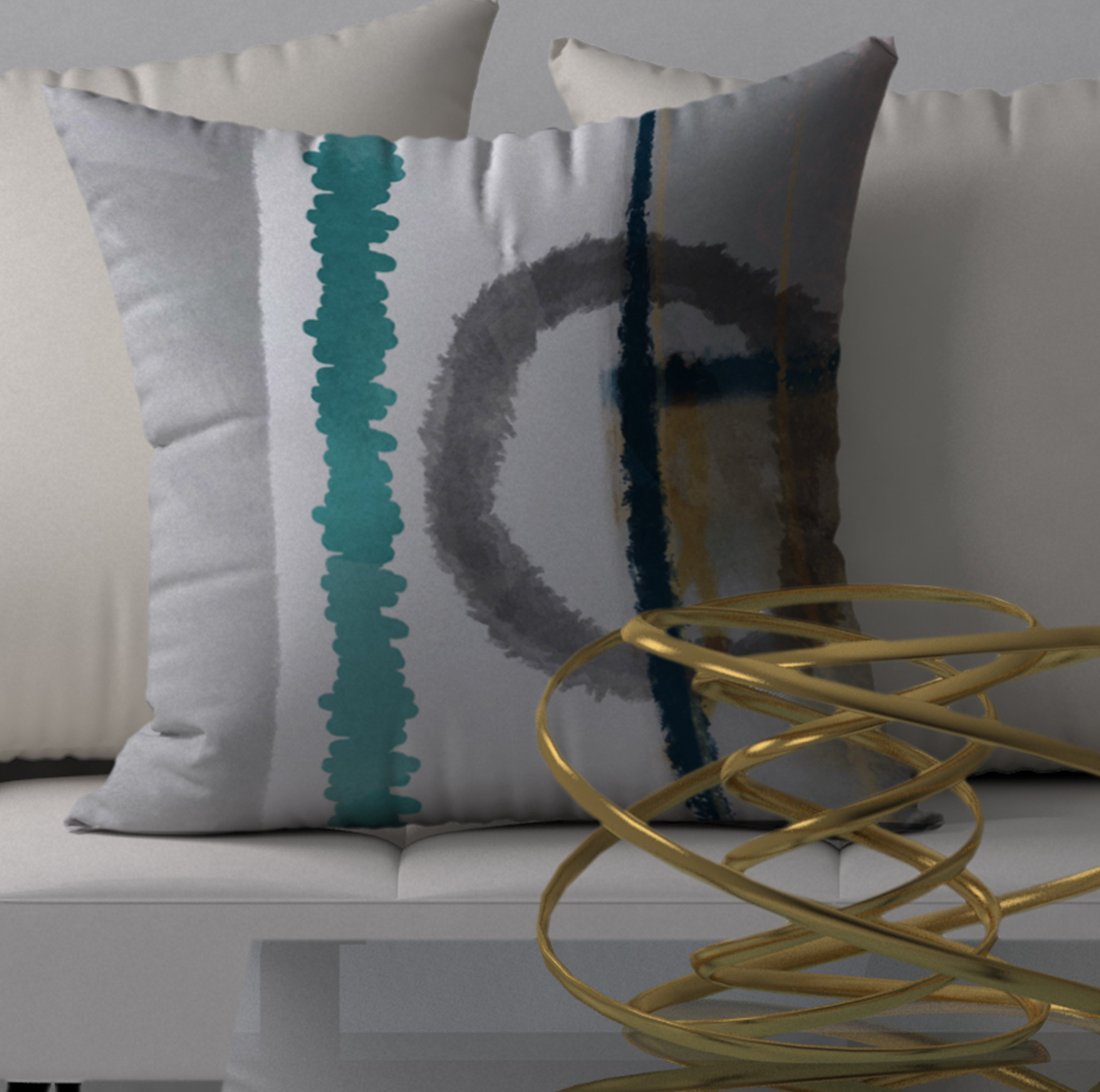 LeRoi Products Power Plus Modern Contemporary Decorative Throw Pillow ...