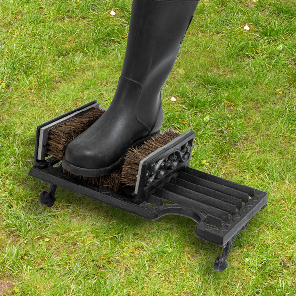 Arlmont & Co. Cast Iron Shoe Scraper Front Door Mat & Reviews | Wayfair
