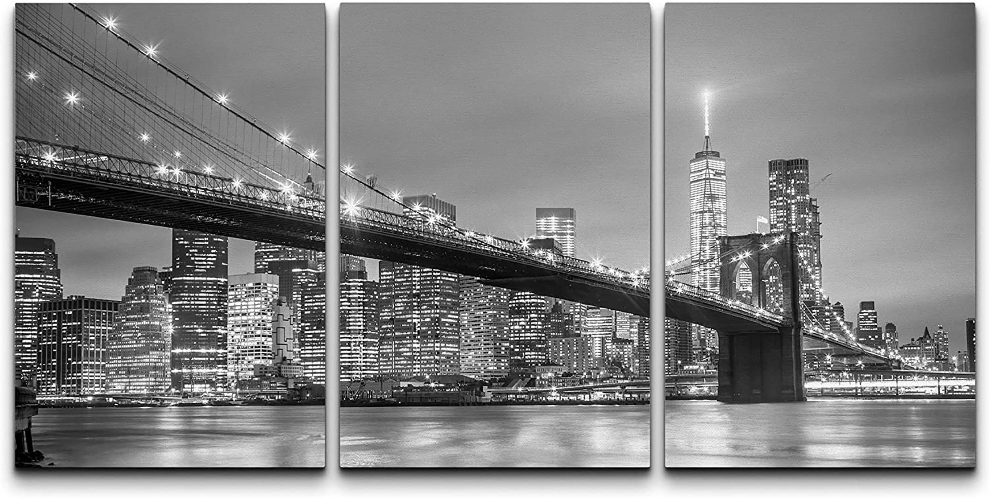 IDEA4WALL Architecture Building York City Downtown Skyline - 3 Piece ...