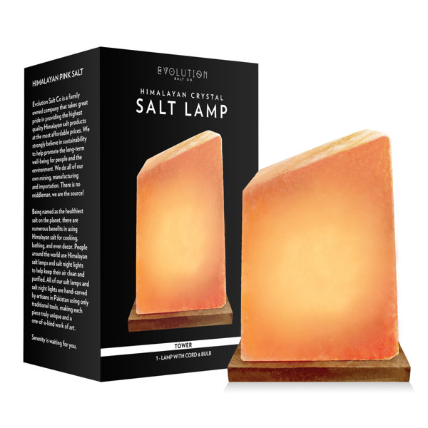Evolution Salt Co Tower Himalayan 6 lbs Salt Lamp | Wayfair