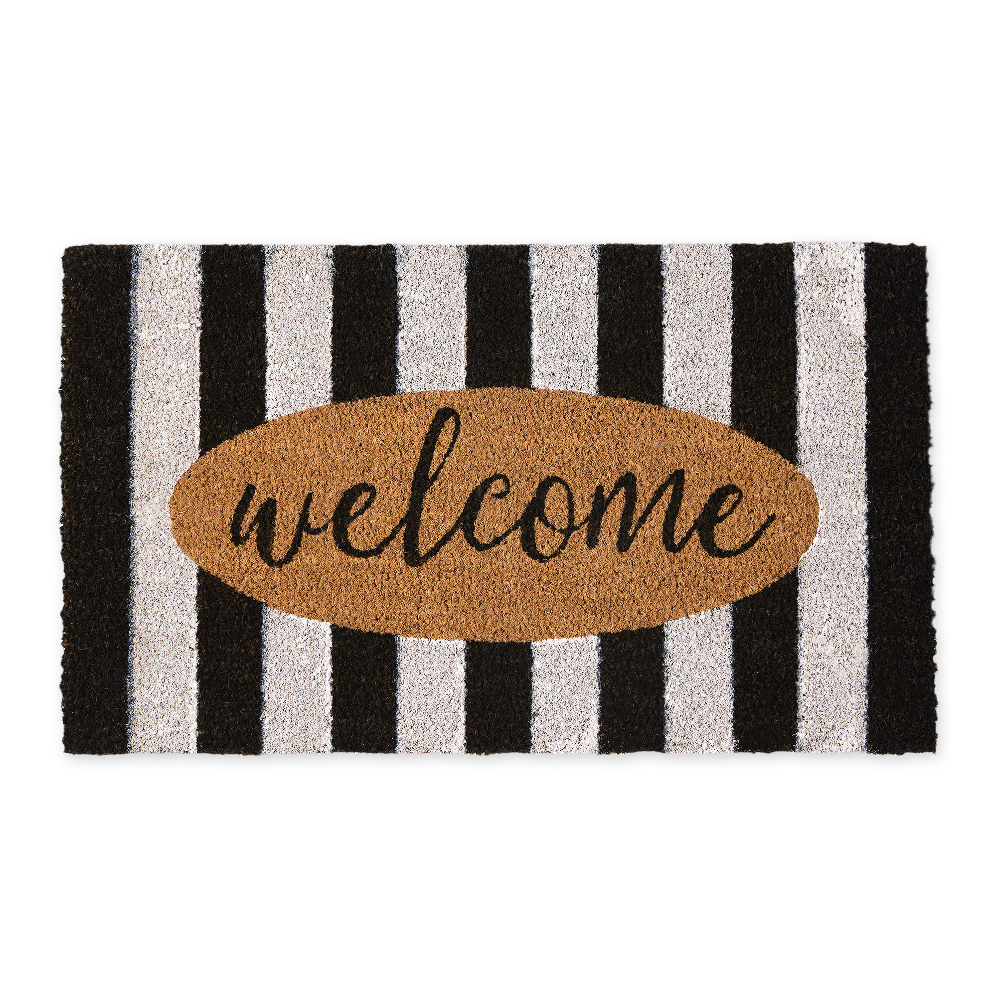 Winston Porter WELCOME CABANA STRIPES DOORMAT & Reviews | Wayfair