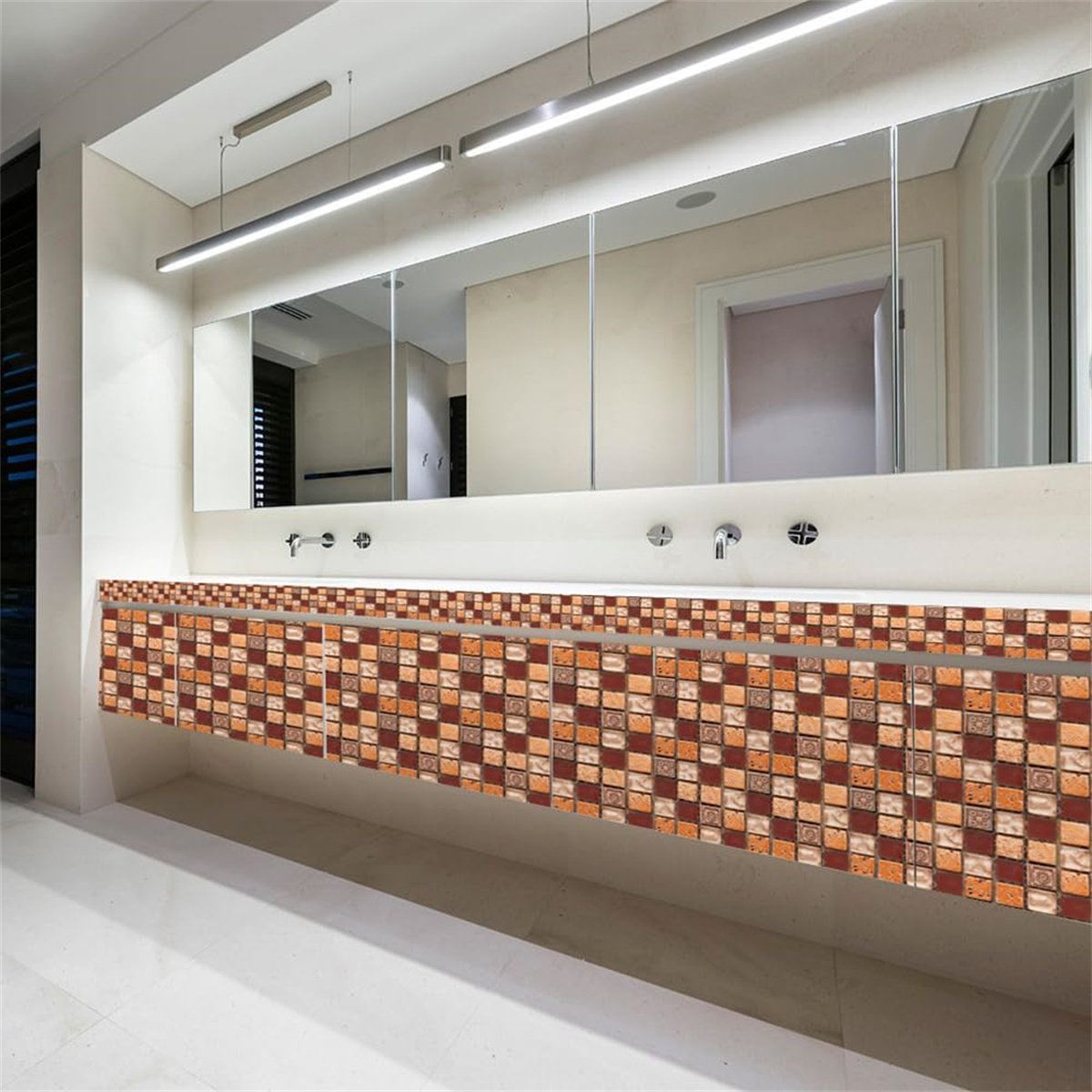 Panarciss 10 Sheets Peel And Stick Tile Waterproof Backsplash For ...