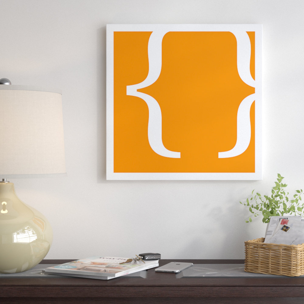 East Urban Home Brackets 4 - Wrapped Canvas Textual Art Print | Wayfair