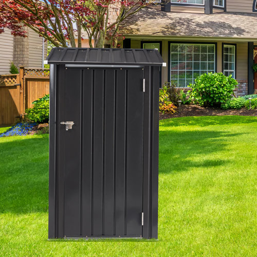 Healthomse 3 ft. W x 3 ft. D Galvanized Steel Lean-to Tool Shed | Wayfair