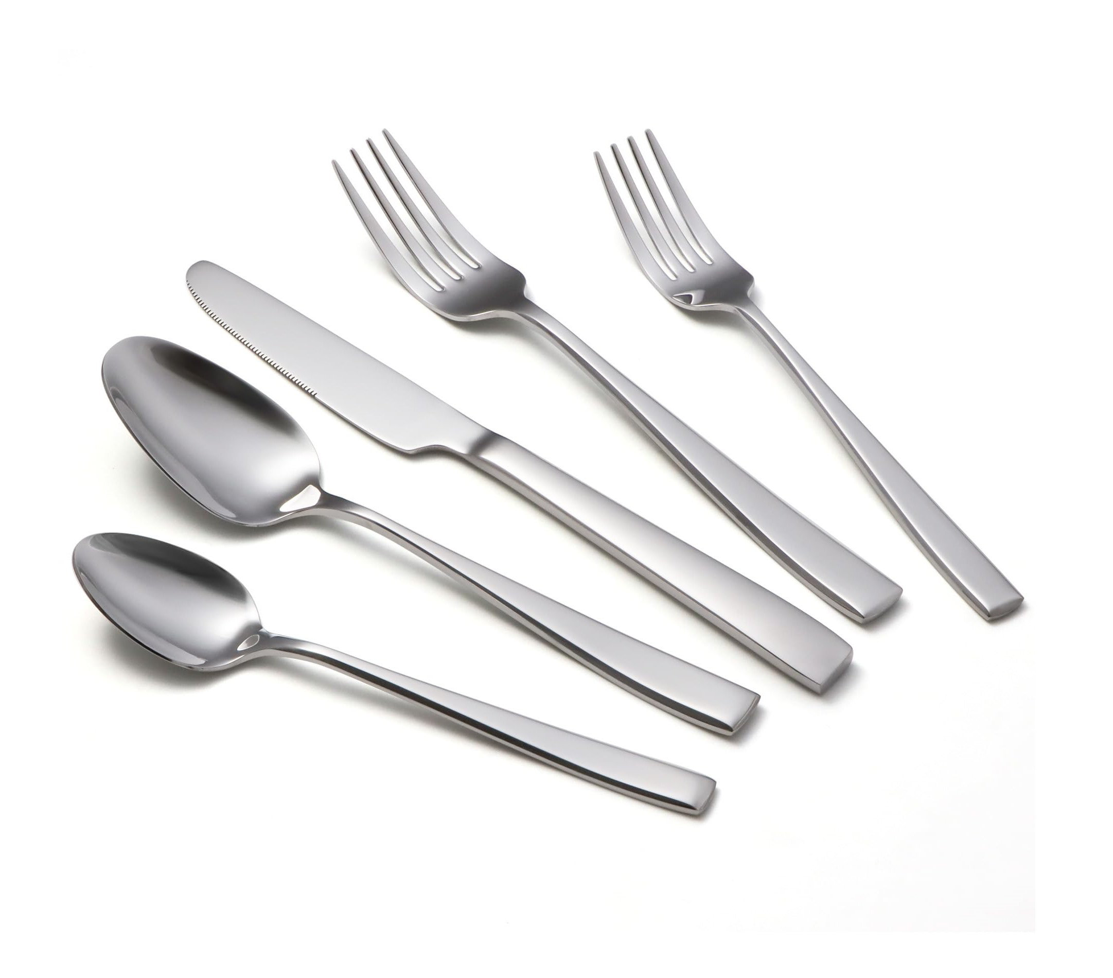 Brayden Studio® 40 Piece Silverware Sets With Unique Handles, Premium ...
