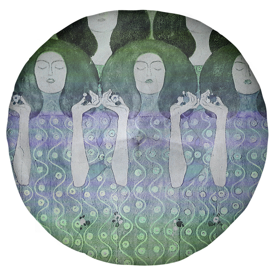 ArtVerse Gustav Klimt Angel Brides Floor Pillow | Wayfair