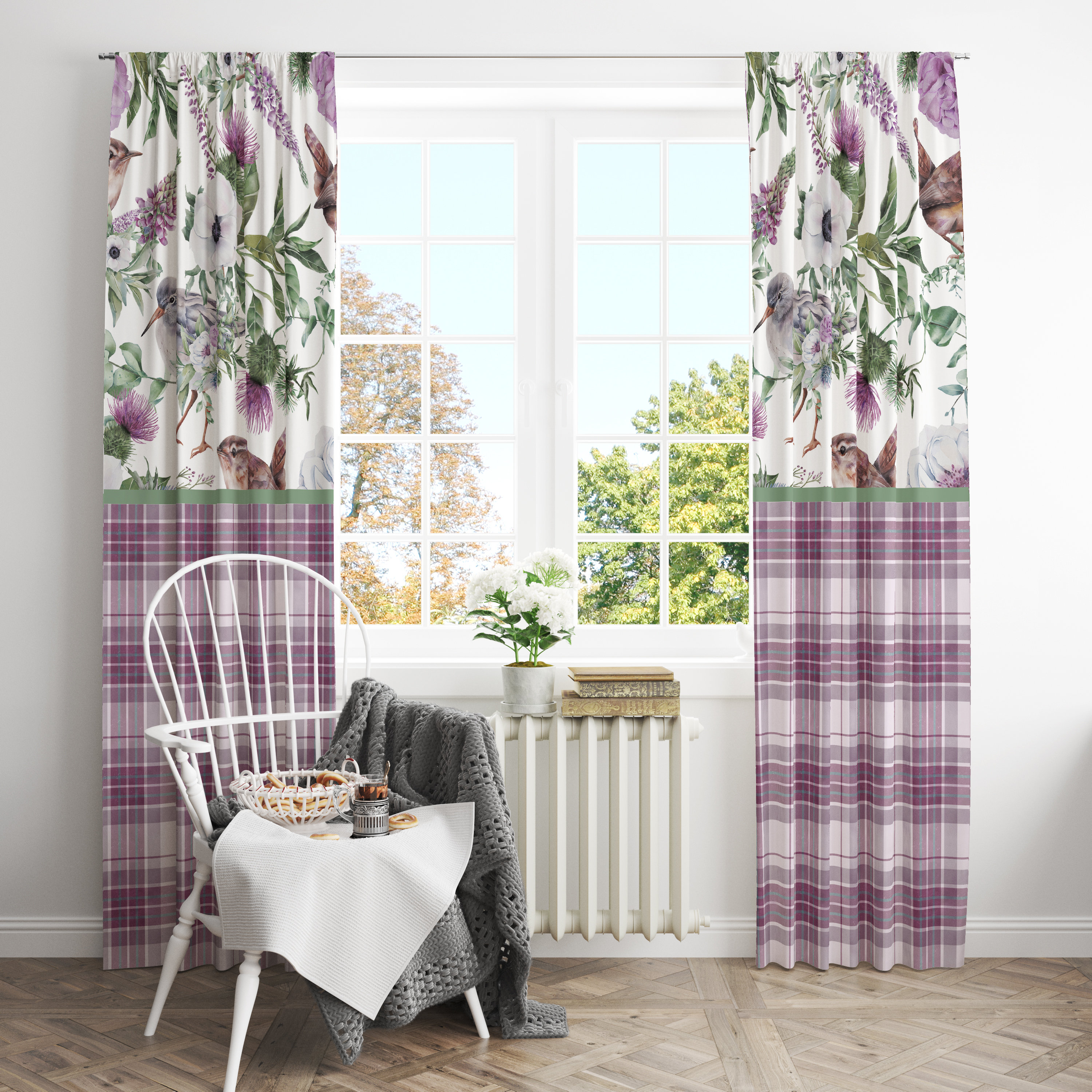 Folk N Funky Polyester Curtain | Wayfair