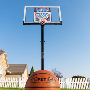 Lifetime Height Adjustable In-Ground Basketball Hoop (54" Acrylic ...