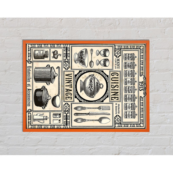Ophelia & Co. Aysha Vintage Cuisine - Single Picture Frame Art Prints ...