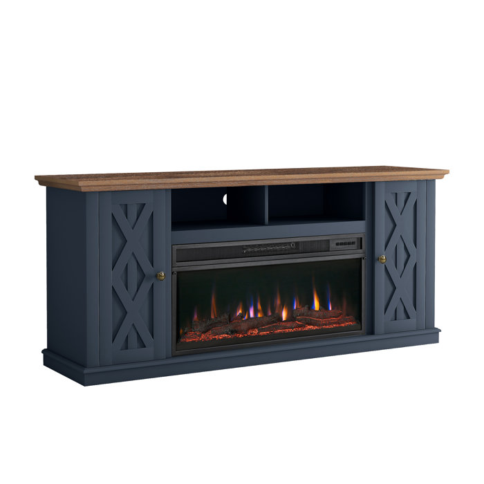 Three Posts™ Knighten TV Stand For TVs Up To 78" With Fireplace ...