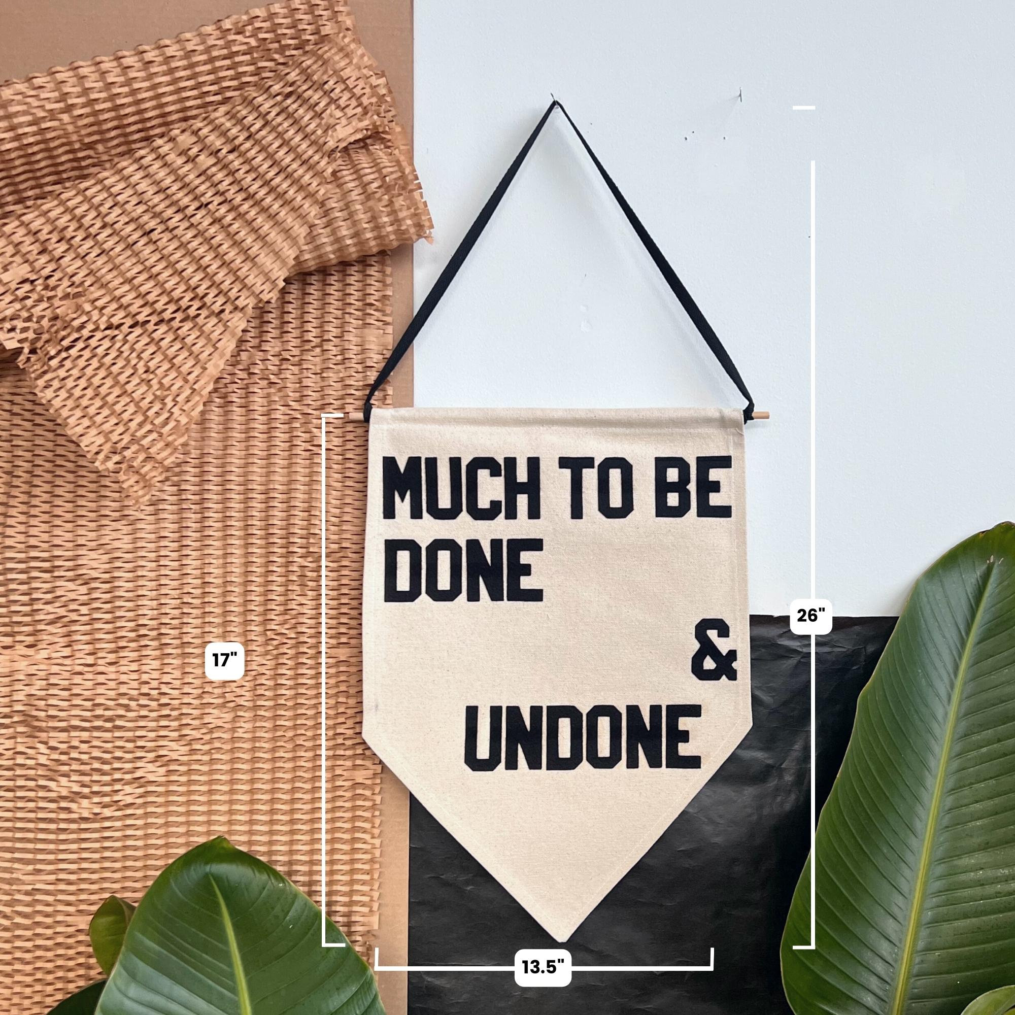 rayo & honey Canvas Much to Be Done & Undone Wall Hanging - Wayfair Canada