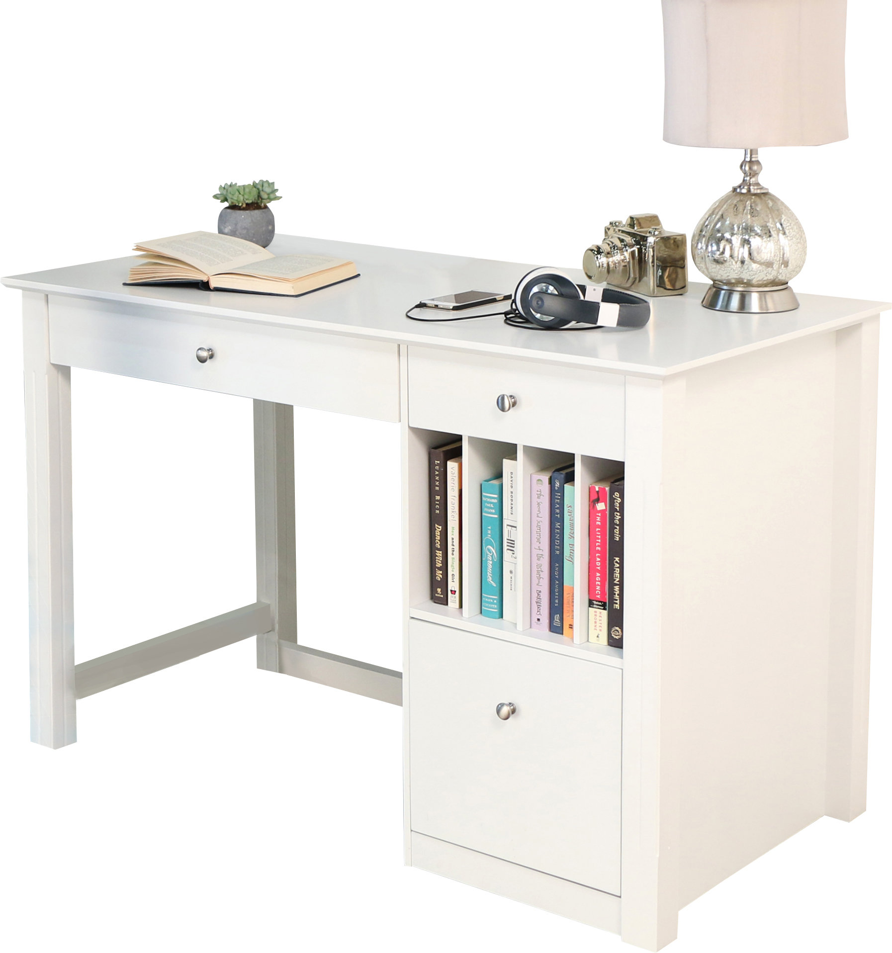 Latitude Run® Goodyear Computer Desk with File Drawer & Reviews | Wayfair