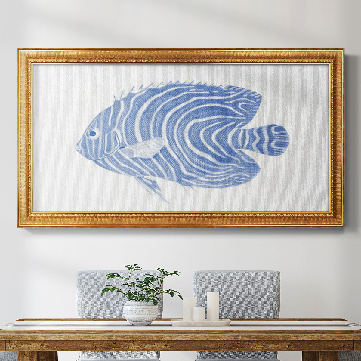 Dovecove Blue & White Tropical Fish II Blue & White Tropical Fish II ...