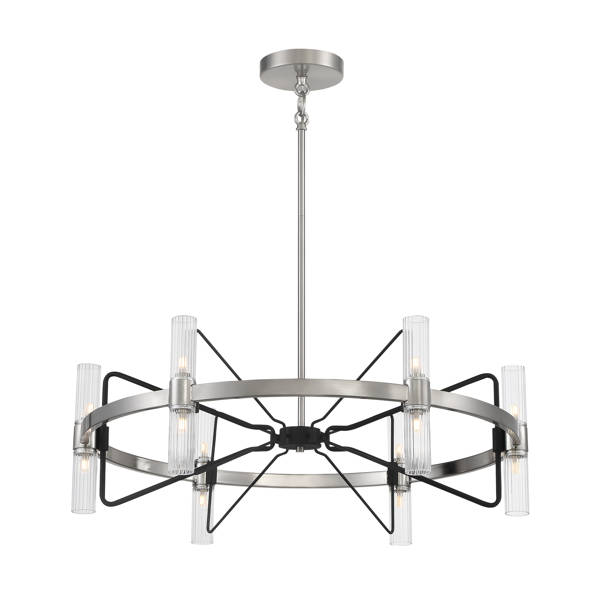 Mercer41 Ferrer 4 - Light Dimmable LED Geometric Chandelier | Wayfair