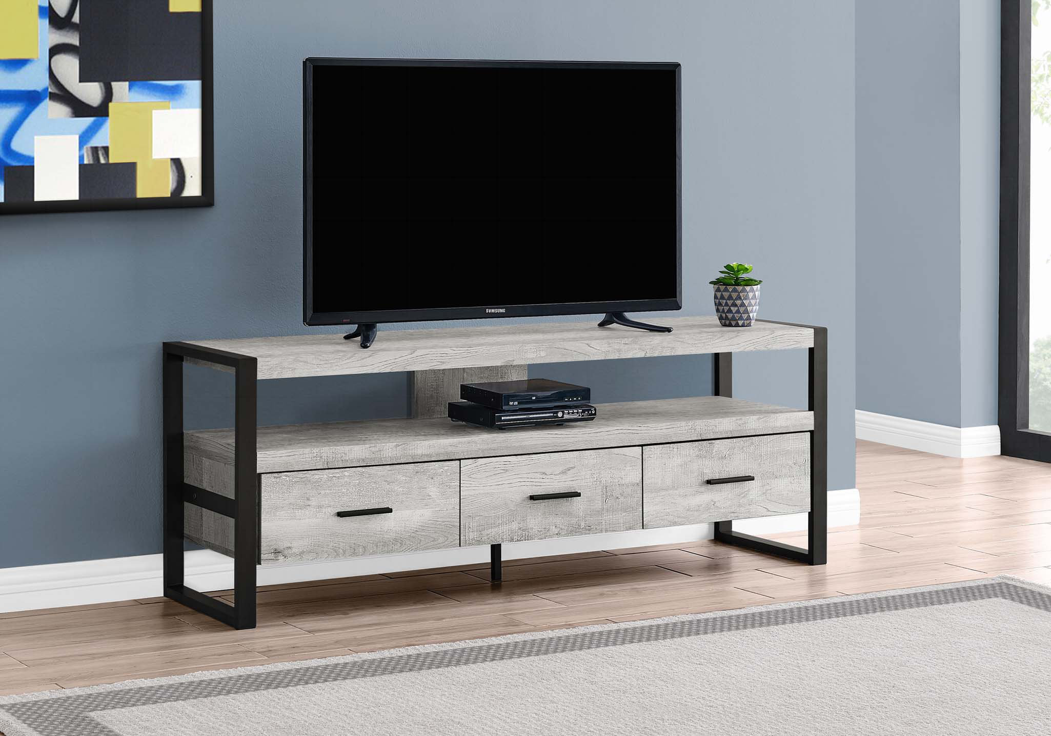 Latitude Run® Tv Stand, 60 Inch, Console, Media Entertainment Center ...